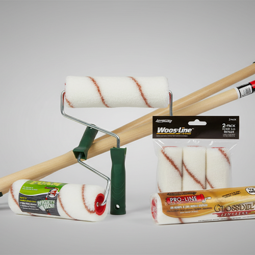 PAINT ROLLERS/FRAMES/TRAY